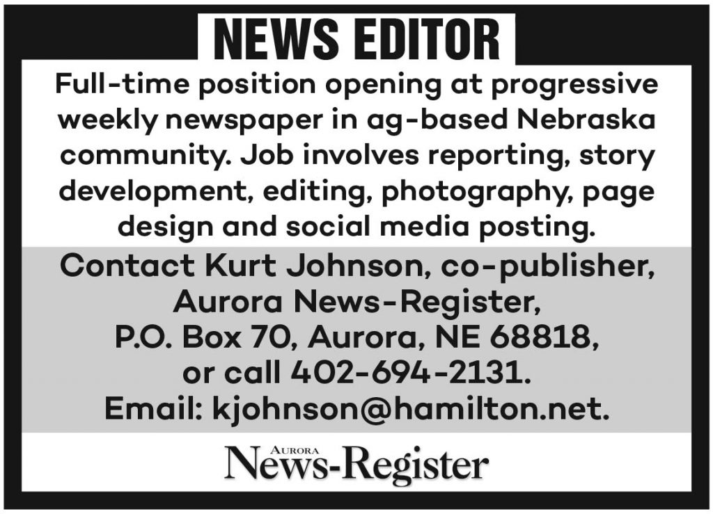 News Editor | Nebraska Hires